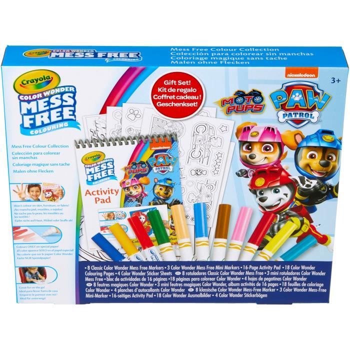 Coloriage - CRAYOLA - Coffret Pat' Patrouille - Activités Color Wonder ...
