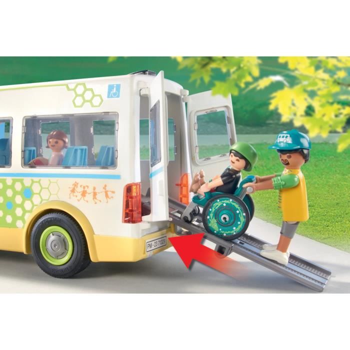 PLAYMOBIL 71329 Bus scolaire, City Life, L'école, 53 pièces, Dès 4 ans ...