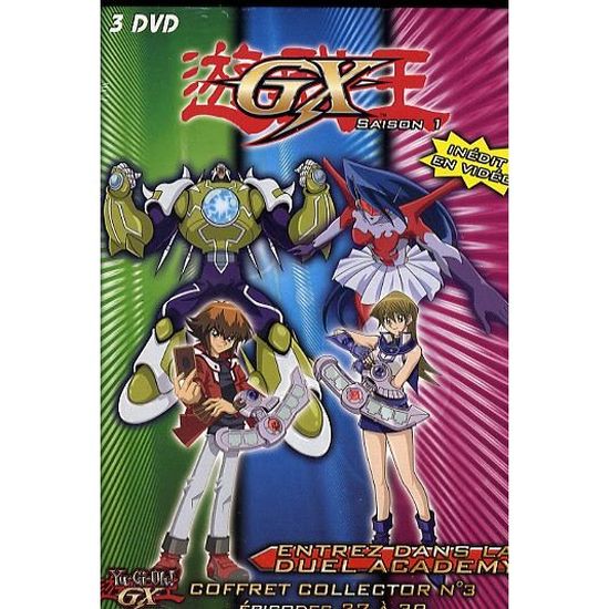 COFFRET 3 DVD YU-GI-OH GX Saison 1, Vol. 03 - Cdiscount DVD
