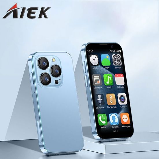 AIEK XS18 Pro 3G Smartphone 3.0 pouces 2GB+16GB Bluetooth 4.0 Reconnaissance faciale Bleu clair ...