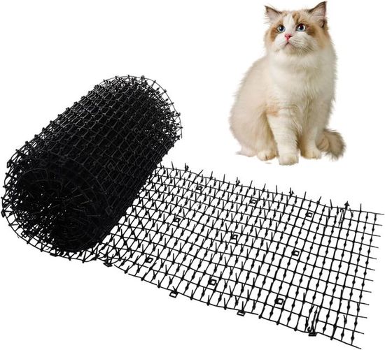30 x 400 cm noir anti pics pour chat,tapis répulsif en plastique avec ...