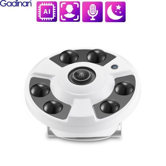 CC 12V 4MP - Caméra De Surveillance Extérieure Ip Fisheye 4k, 8mp-5mp ...