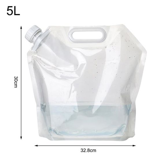 SAC D'HYDRATATION,5L--Sac à eau Portable pliable pour Camping, 5-10-15l, conteneur pour ...
