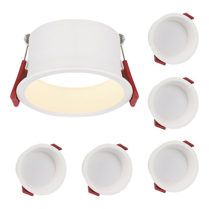 Homefire Lot de 5 spots LED encastrables 230V spots encastrables 5W spots encastrables plafond ...