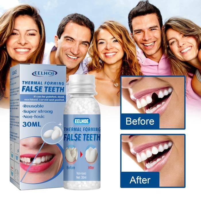 EELHOE temporay tooth replacement product 30ml matériau de résine ...