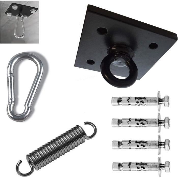 Musport Support Crochet Plafond Sac Frappe + Ressort Porte-sac Vis ...