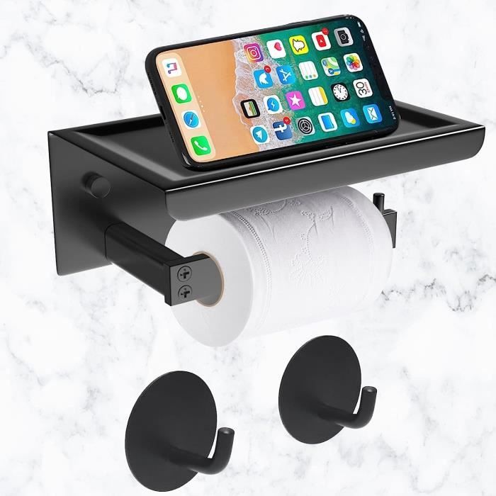 Porte Papier Toilette, Support Papier Toilette Mural Sans Perçage ...