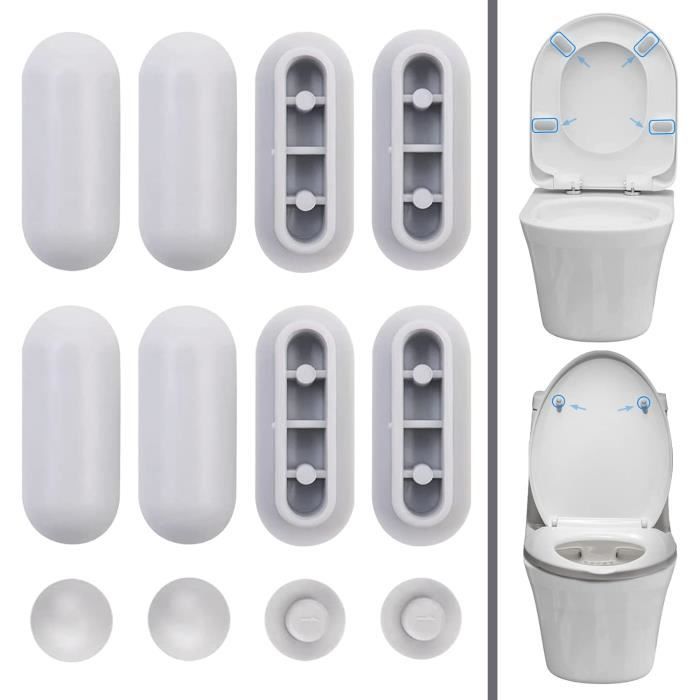 Pare-chocs pour sièges WC - A331 - Lot de 2 - Plastique ABS ...