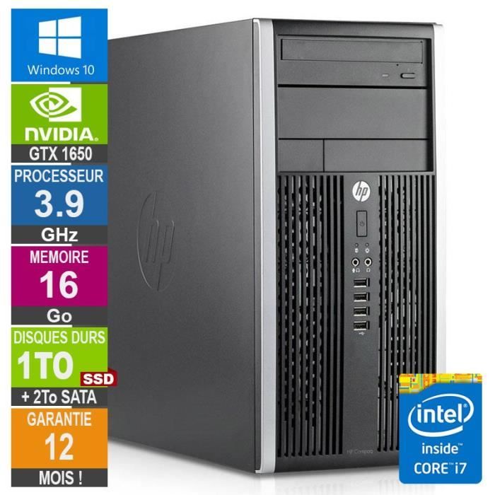 PC Gamer LPG-6300T Core i7-3770 3.90GHz 16Go/1To SSD + 2To/GTX 1650 4Go ...