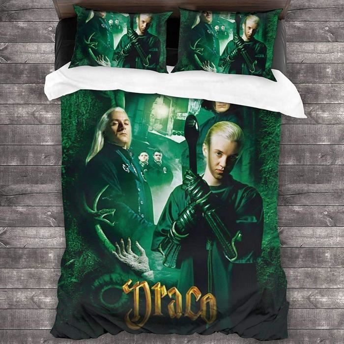Ensemble housse de couette 220X240Cm Draco Malfoy[1252] - Cdiscount Maison