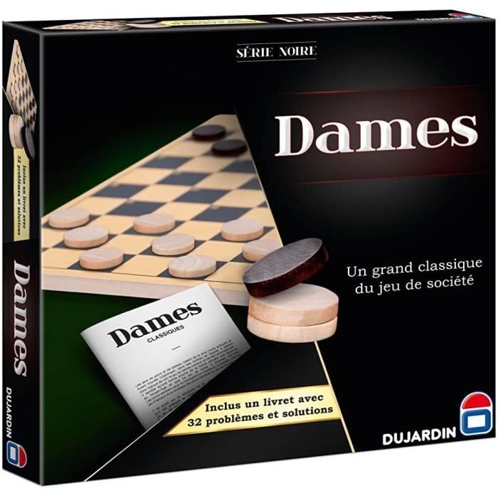 SERIE NOIRE DAMES PLATEAU - Jeu de plateau - DUJARDIN - Jouez aux Dames ...
