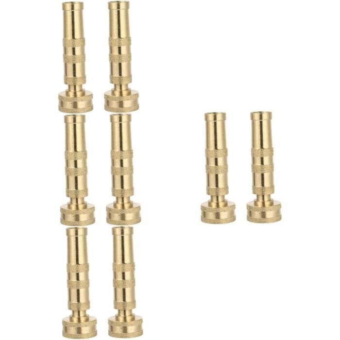 8 Pièces Arroseur Extérieur En Laiton Tuyau Court Buse De Tuyau D'Incendie En Laiton Embout De ...