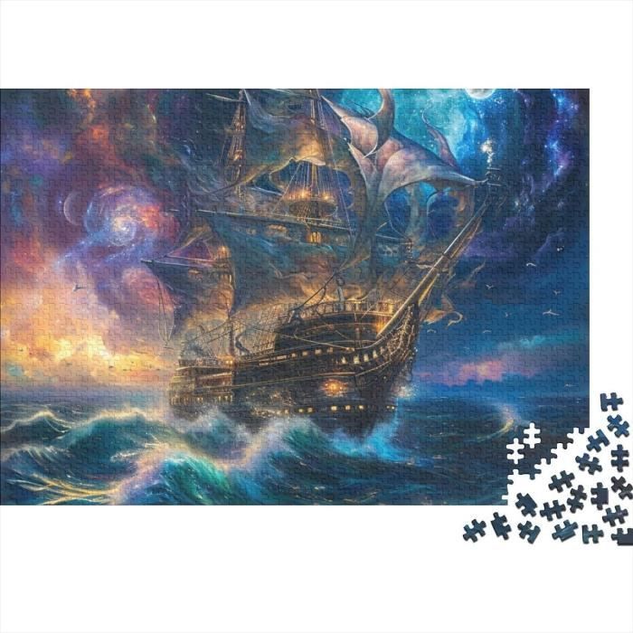 Sailing Ship Puzzle De 1000 Pièces Oil Painting Puzzle Impossible ...