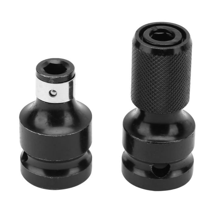 EJ.life douille de perceuse télescopique 2 pièces 1/2 à 1/4 adaptateur ...