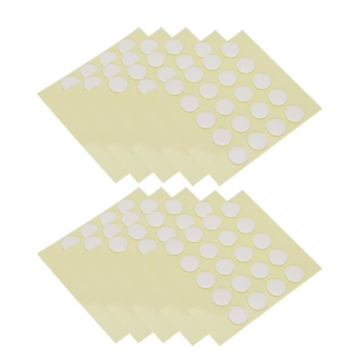 KIMISS ruban adhésif rond 200Pcs Transparent Rond Double Face Ruban ...