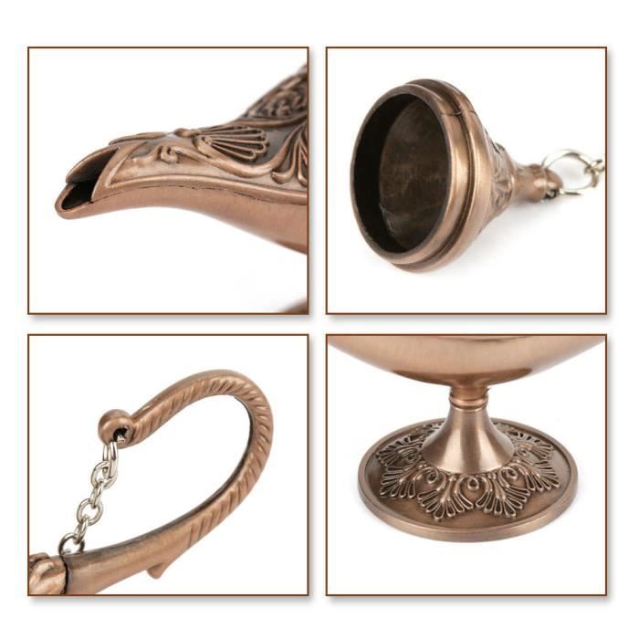 Lv.life Lampe Aladdin Light Rare Retro Legend Color Aladdin Magic Genie Light Souhaitant Lampe ...