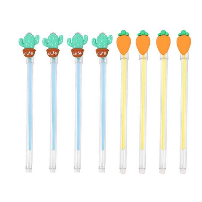 10 pièces légumes stylo Transparent pôle Simple pour fille enfants ...