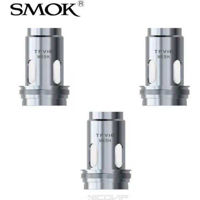 2 X Pack 3 Résistances Smok TFV16 dual Mesh - 0,12 Ohm - Cdiscount Au ...