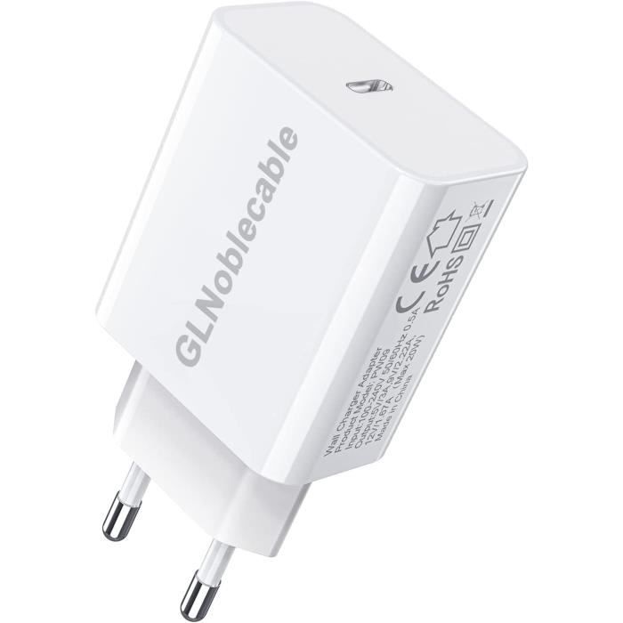 20W Chargeur Prise Usb C Pour Iphone 14-14 Pro-14 Pro Max-13 12 11-Se ...