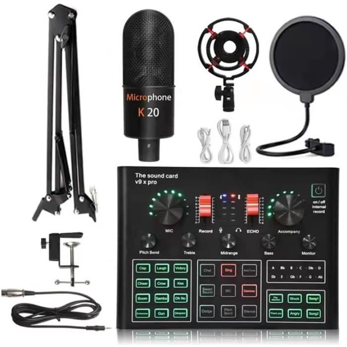 Podcast Equipment Bundle Avec 3,5 Mm Stream Desk Condensateur ...