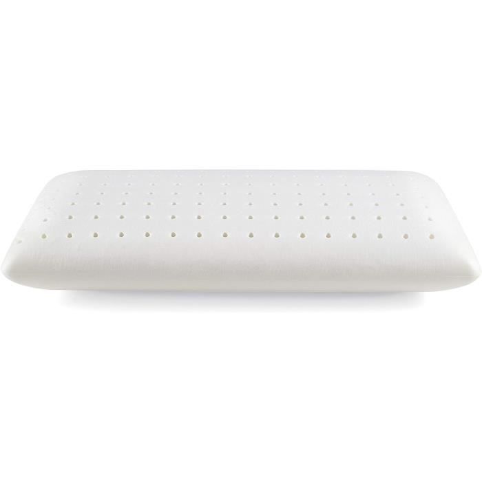 Lot De 2 Oreillers En Mousse À Mémoire De Forme Perforée 90X40 Cm Bloc ...