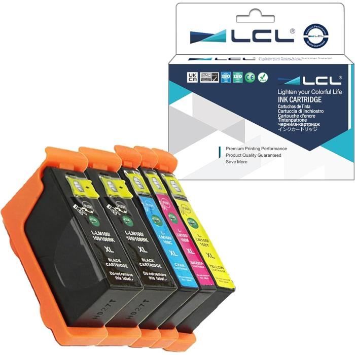 Cartouche D'Encre Compatible 100Xl 105Xl High Yield 14N1608E 14N0850 (2Kcmy) Remplacement Pour ...