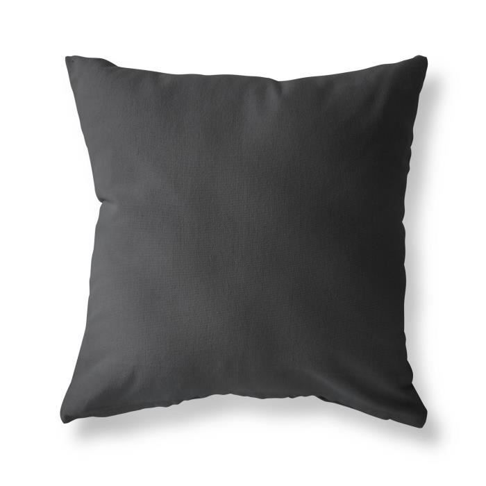 Coussin - TODAY - Arthur - 60 x 60 cm - Noir réglisse - Déhoussable ...