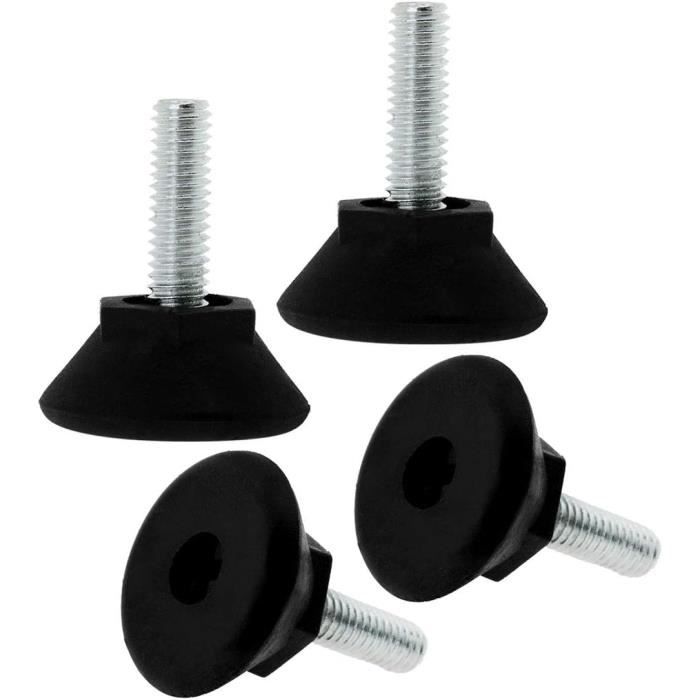 Sourcingmap Lot De 4 Pieds De Nivellement Réglables À Vis M6 X 17 X 24 Cm Pour Meubles, Meubles ...