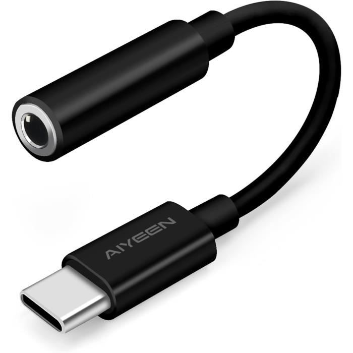 Adaptateur De Casque Usb C Vers Prise Femelle 3,5 Mm Amélioré ...