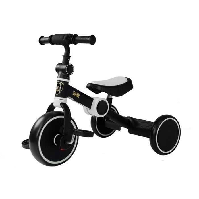 Tricycle pliable - avec pédales - noir et blanc - Cdiscount Sport