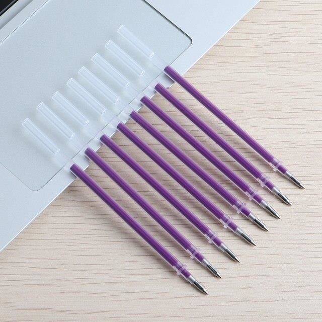 Stylo 8 Pcs Purple Refill Stylos Gel Effaçables Ou Tiges De Recharge