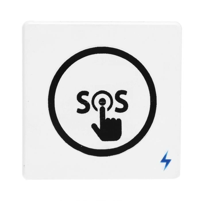 Zerone bouton SOS sans fil Bouton sans fil d'alarme de panique d ...