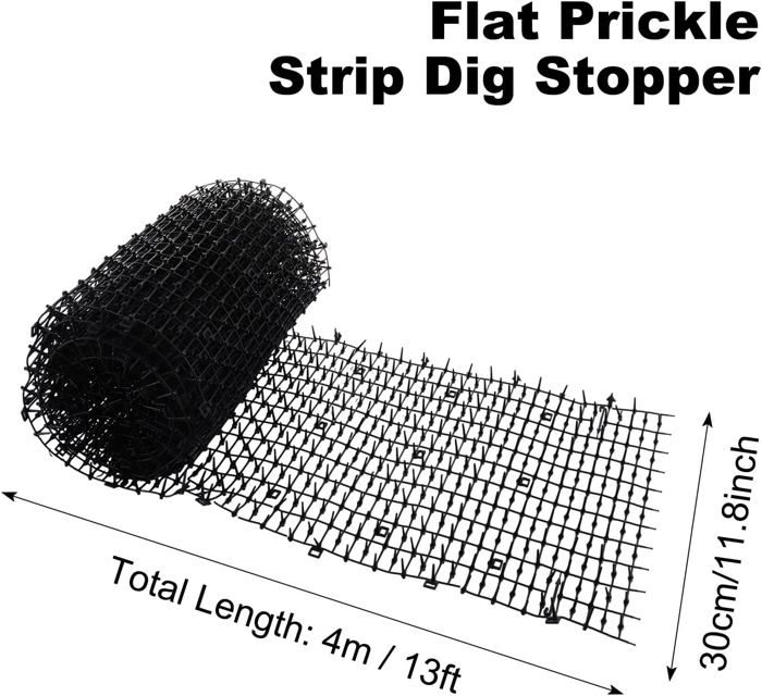 30 x 400 cm noir anti pics pour chat,tapis répulsif en plastique avec ...