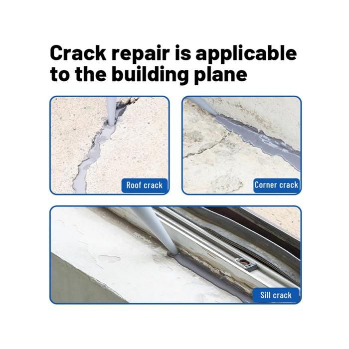 Concrete Crack Liquid Filler,Waterproof Concrete Crack Filler - 500ml ...
