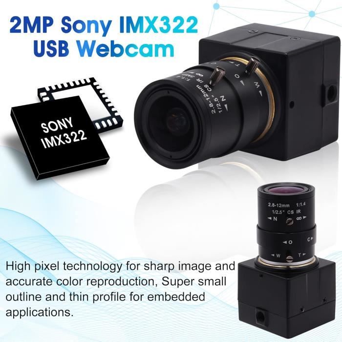 Full HD 1080P avec capteur IMX323 Appareil photo USB de 2 MP avec ...