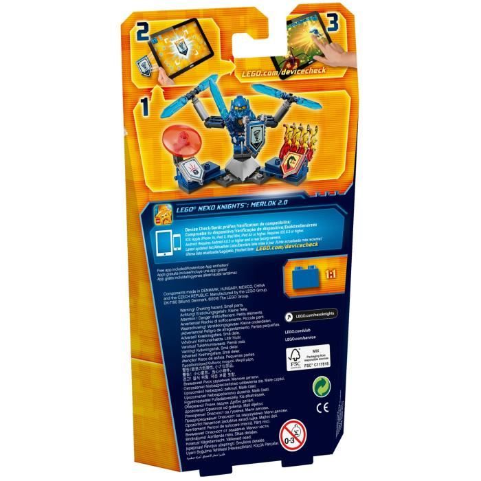 LEGO® Nexo Knights 70330 Clay L'Ultime Chevalier - Cdiscount Jeux - Jouets