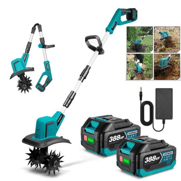 Motoculteur électrique sans fil, Machine à labourer, Manche ...