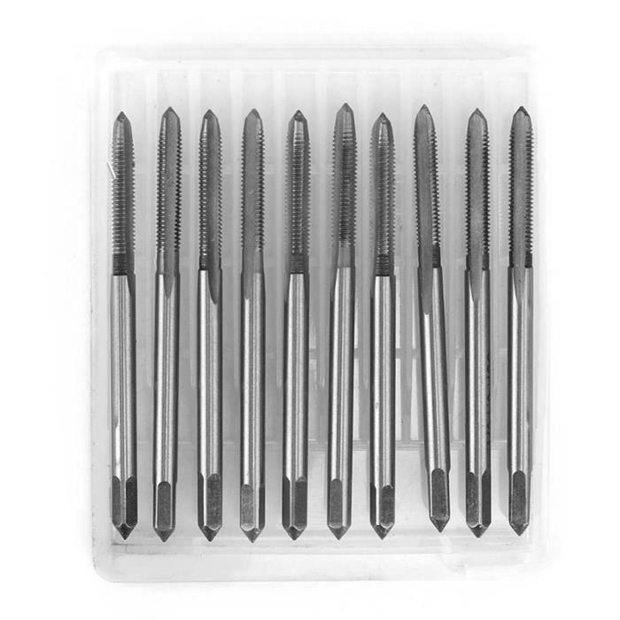 Akozon Taraud machine 10 pièces machine à filetage métrique taraud HSS outil de taraudage à ...