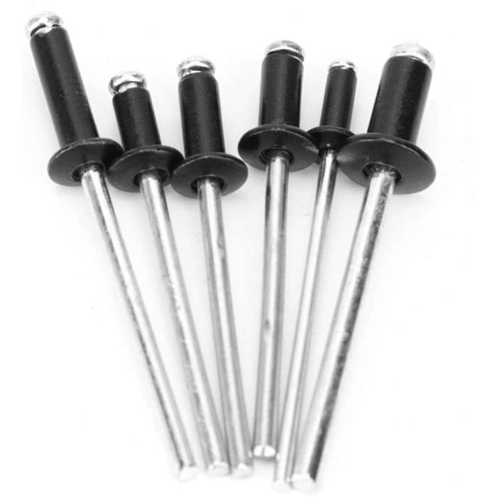 Rivets SUPERTOOL Lot de 50 rivets en aluminium avec tête dôme ouverte ...
