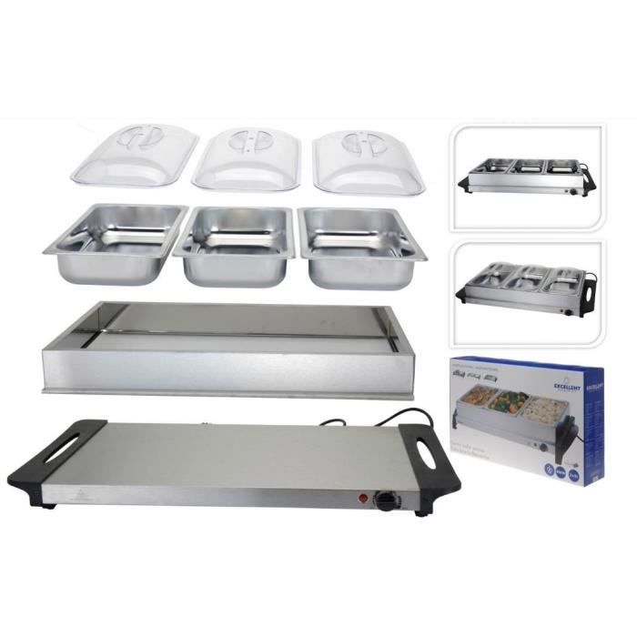 Excellent Electrics Chauffe-plats en acier inoxyda - Cdiscount Maison