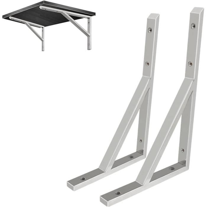 L-Dream 2 Pièces Équerre De Fixation Équerre Metal, Équerre Murale Pour ...
