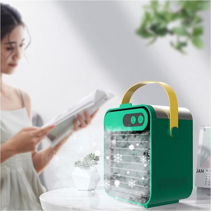 Climatiseur Mobile Silencieux, 4 En 1 Climatiseur Portable Refroidisseur D'Air Avec 3 Modes 1-8H ...