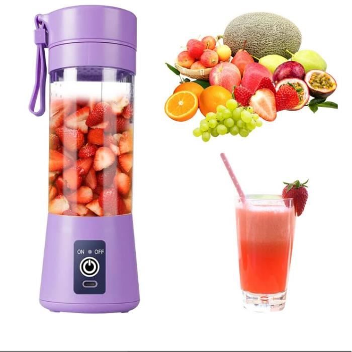 Mixeur Portable - FOLAYA - 380 Ml - USB Rechargeable - 2200 Mah - 6 ...