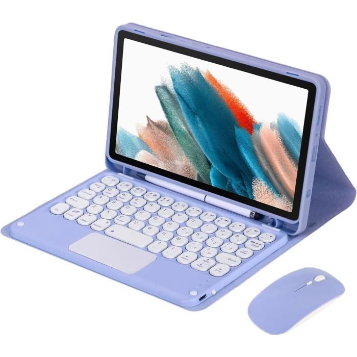 Coque Avec Clavier Samsung Tab A9 8,7 Inch 2023 Avec Porte-Stylo Et Pavé Tactile, Qwerty Étui ...
