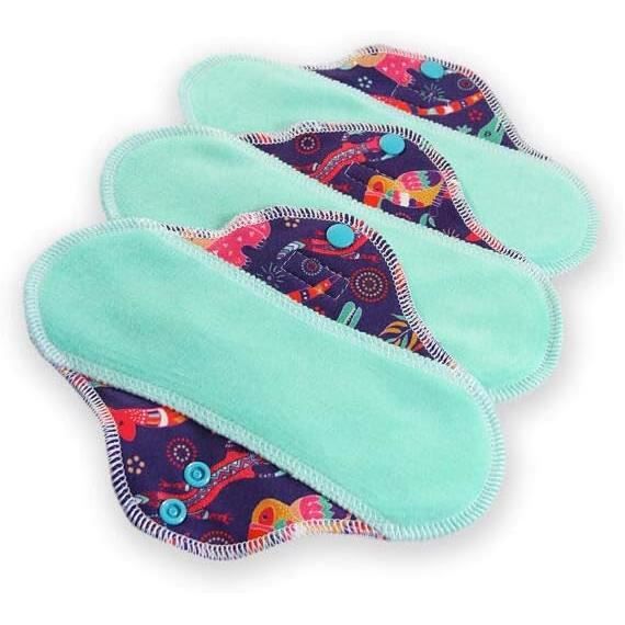 Serviettes Hygiéniques Réutilisables En Tissu Lavables Paquet De 3 ...