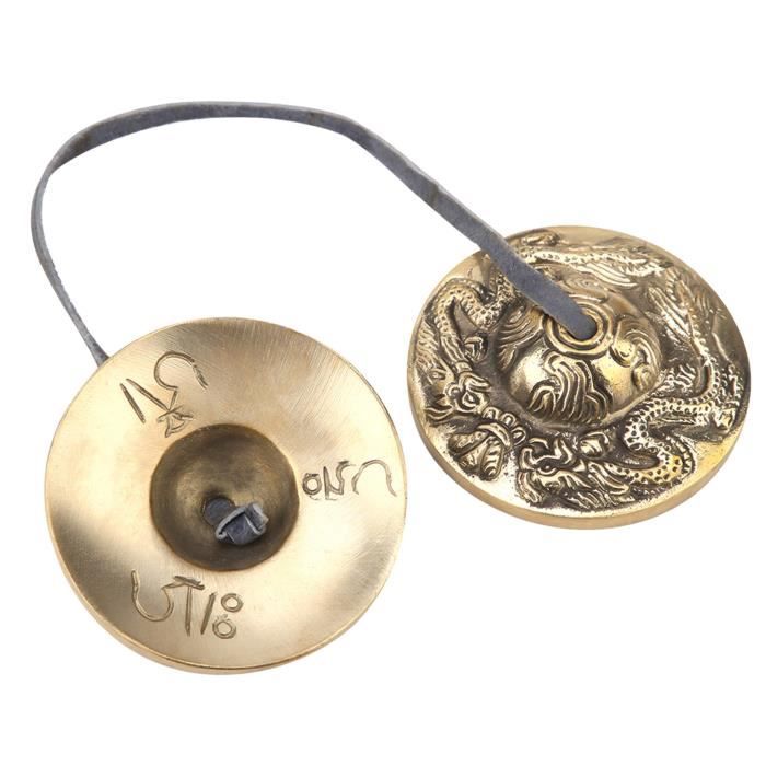 Shipenophy Cloche tibétaine Instrument de percussion bouddhiste de ...