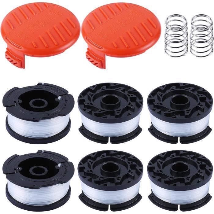 EHanasaku Bobine et fil de rechange pour débroussailleuse Black Decker, lot de 6 fils Reflex de ...