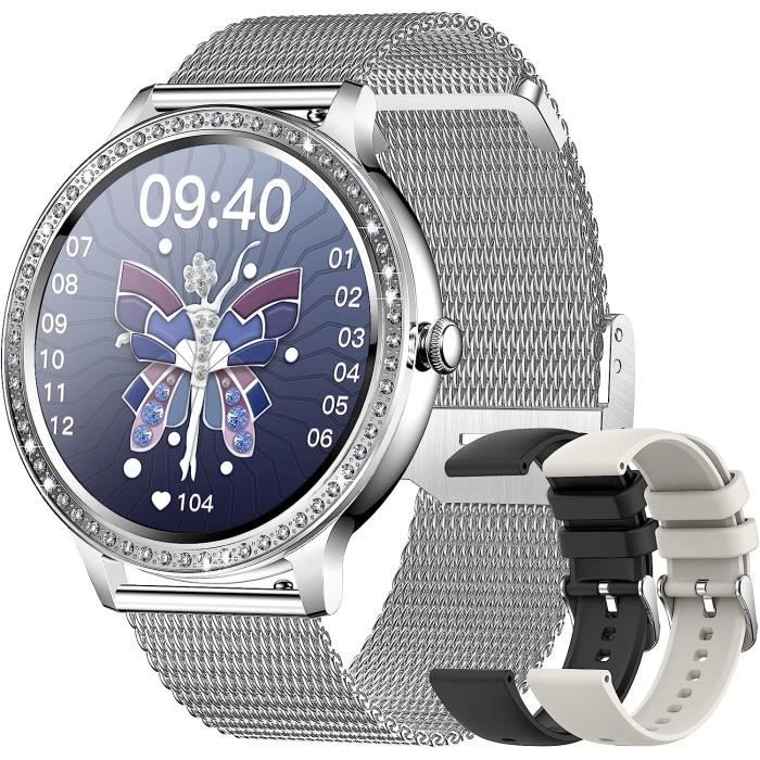 Montre Connectée Femme Avec Appel Bluetooth, 1.32'' Montre Connectée ...