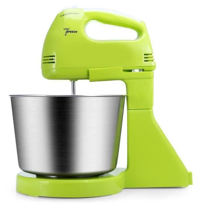 JW20179-Mixeur Électrique Robot pâtissier Fouet Mélangeur 1800W 7 ...