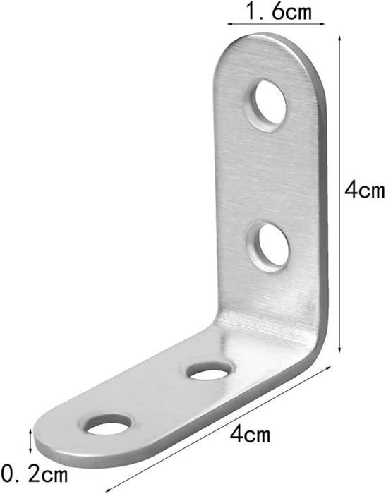 15 pièces Équerres de Fixation D'angle Acier Inoxydable, Joint de ...